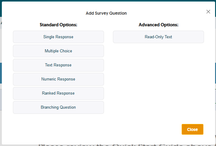 How to create Surveys – client support portal